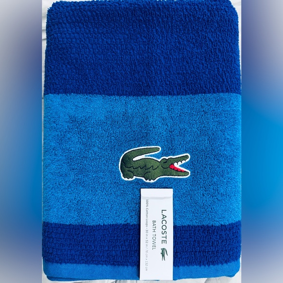 Lacoste | Bath | Lacoste Bath Towel 0cotton 30x 52 | Poshmark